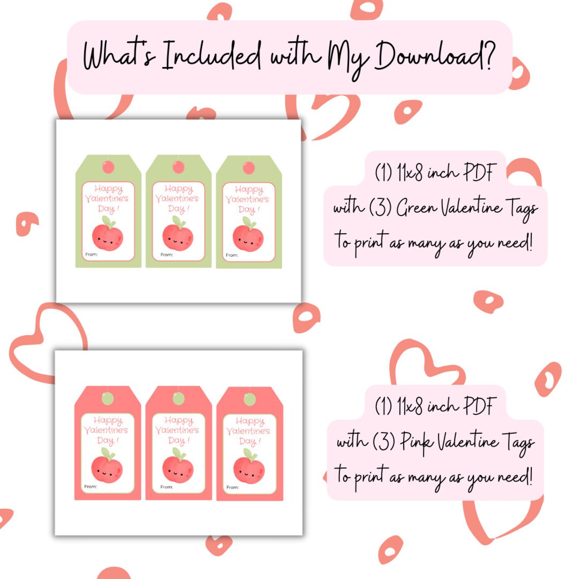 Applesauce Pouch Valentine's Day Tags | Printable Gift Tag for ...
