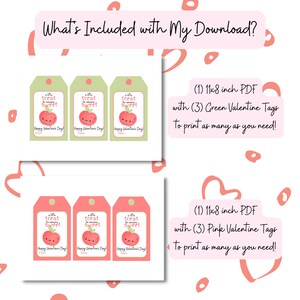 Applesauce Pouch Valentine's Day Tags | Printable Gift Tag for ...