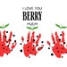 I Love You Berry Much Footprint Art | Berry Footprint Craft ...