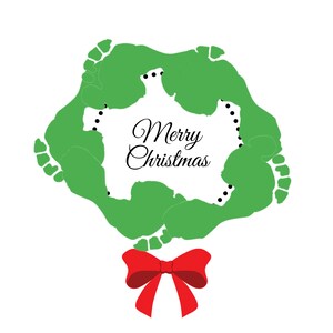 Christmas Footprint Art | Christmas Handprint Art | Christmas Crafts ...