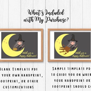 Halloween Handprint Craft | Halloween Footprint Craft | Halloween ...