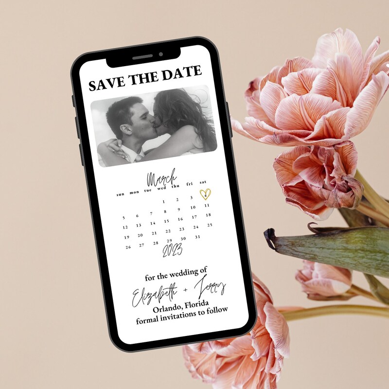 Calendar Save the Date - Etsy