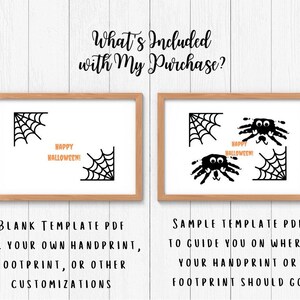 Happy Halloween Spider Handprint Art Printable | Halloween Kids ...