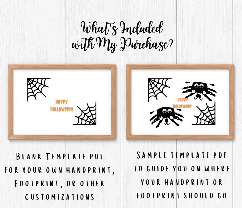 Happy Halloween Spider Handprint Art Printable | Halloween Kids ...