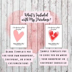 Happy Valentine's Day Footprint Art Printable | Love You From My Head ...