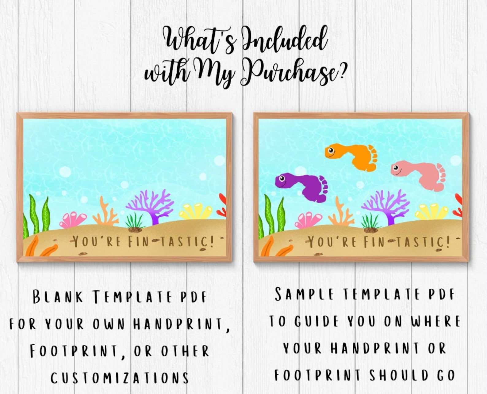 You're Fin-tastic Fish Handprint Art Summer Ocean Fish - Etsy