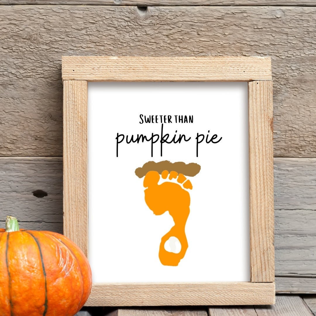 Thanksgiving Footprint Art | Thanksgiving Handprint Art Printable ...