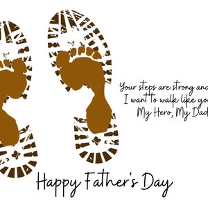 Father's Day Footprint Art | Father's Day Handprint Art Craft for Kids ...