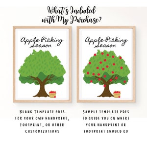 Fall Footprint Craft Bundle | Fall Handprint Craft | Autumn Footprint ...