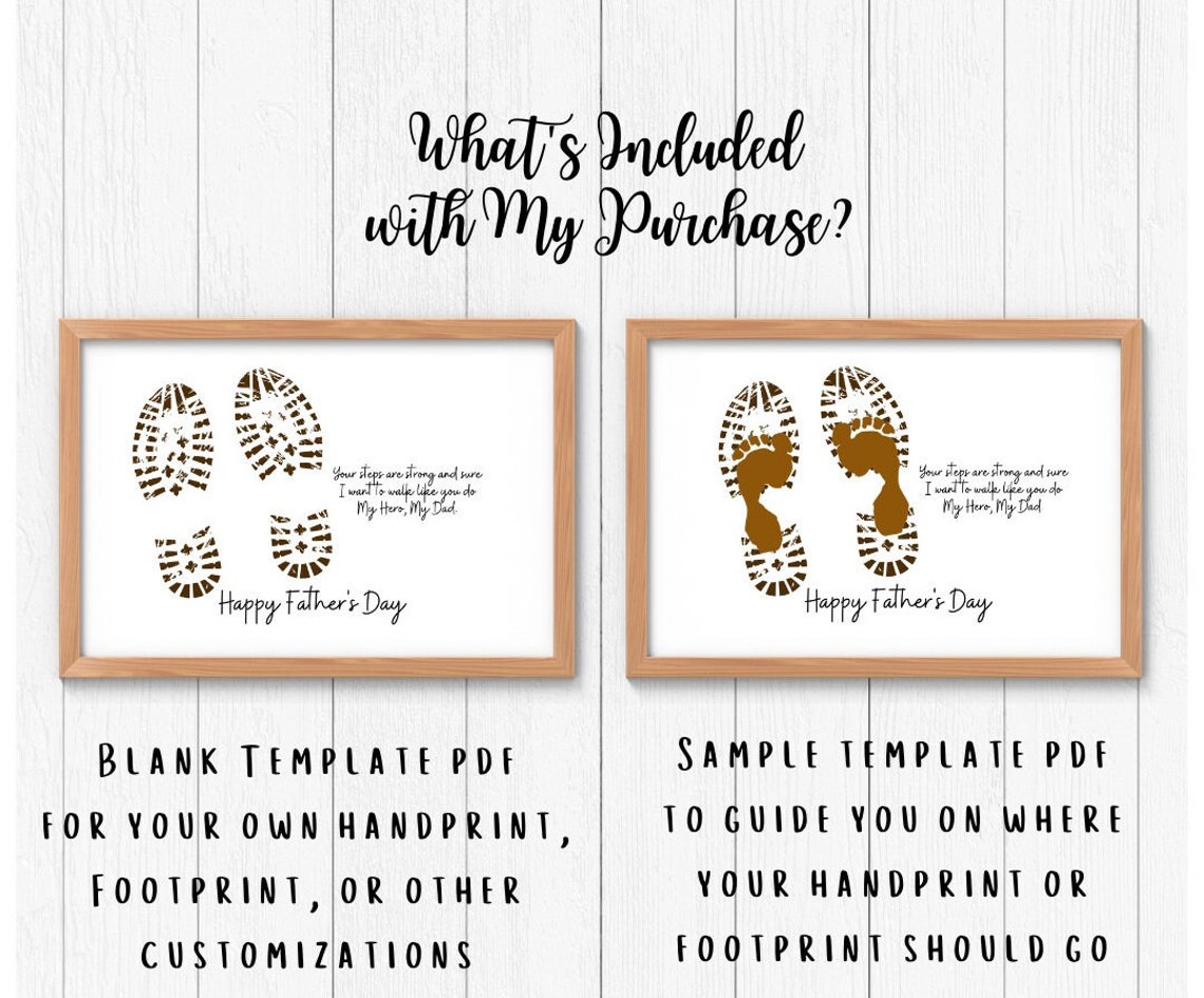 Father's Day Footprint Art | Father's Day Handprint Art Craft for Kids ...