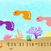You're Fin-tastic Fish Handprint Art Summer Ocean Fish Footprint Art ...