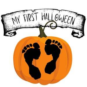 My First Halloween Footprint Art | Halloween Footprint Craft ...