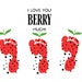 I Love You Berry Much Footprint Art | Berry Footprint Craft ...
