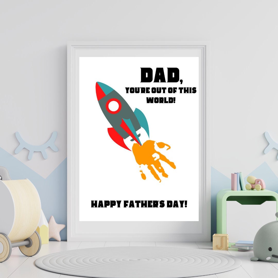 Father's Day Footprint Art Father's Day Handprint Art Crafts for Kids ...