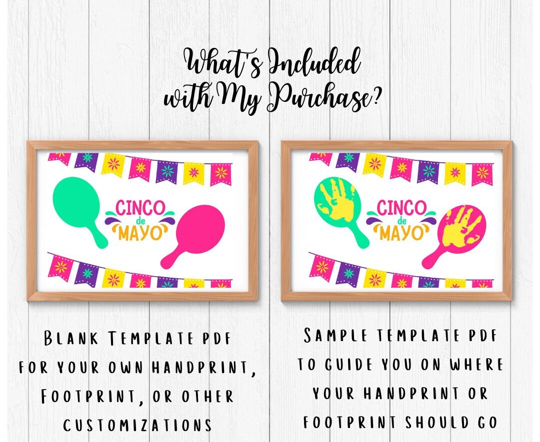 Cinco De Mayo Handprint Art | Cinco De Mayo Footprint Art | Maraca ...