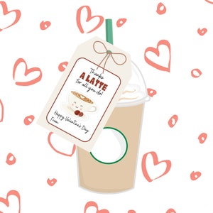 Valentine's Day Tags for Teacher | Printable Gift Tag for Valentine's ...