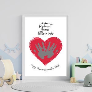Teacher Appreciation Footprint Art | Teacher Appreciation Handprint Art ...