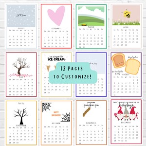 Handprint Calendar 2025 | Footprint Art Calendar | 2025 Calendar ...