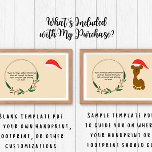 Christmas Footprint Art | Twas the Night Before Christmas Mouse ...