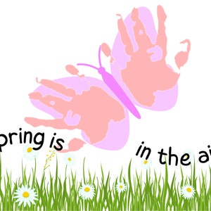 Footprint Art | Footprint Craft | Handprint Printable | Butterfly ...