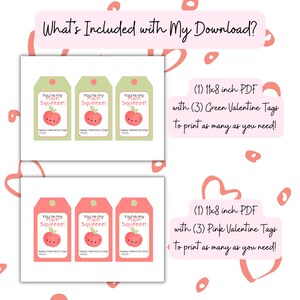 Applesauce Pouch Valentine's Day Tags | Printable Gift Tag for ...