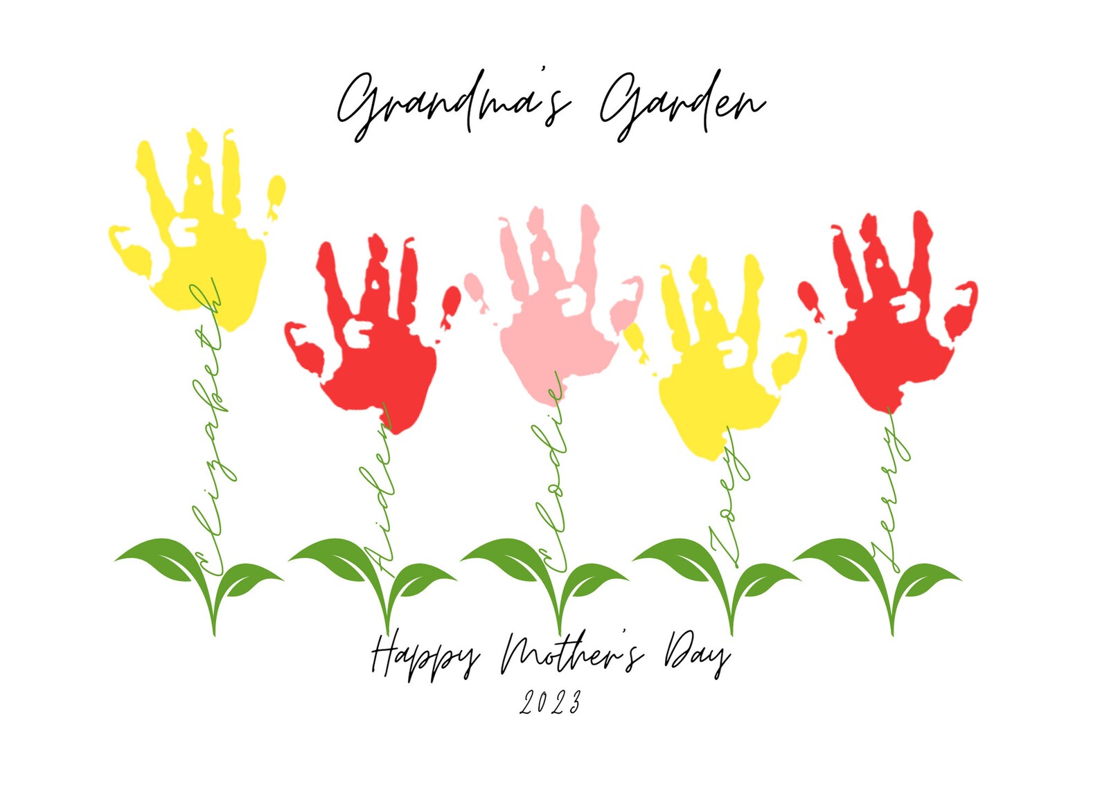 Mother's Day Handprint Craft | Mother's Day Handprint Art | Grandma's ...
