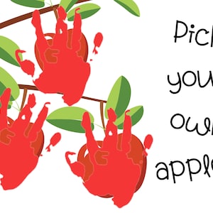 Fall Handprint Craft Fall Footprint Art Footprint Craft Apple Handprint ...