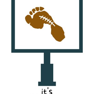 Football Footprint Art | Football Footprint Craft | Fall Sports Craft ...