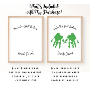 Best Brother Handprint Art | Best Brother Ever Hands Down Handprint Art ...