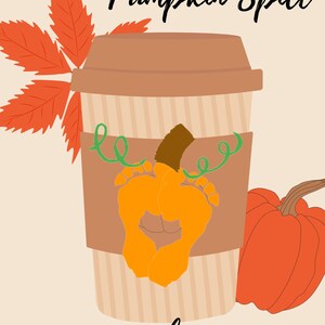 Pumpkin Footprint Craft | Pumpkin Handprint Craft | Pumpkin Spice ...