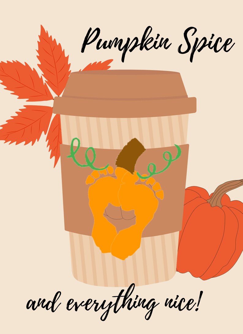 Pumpkin Footprint Craft | Pumpkin Handprint Craft | Pumpkin Spice ...