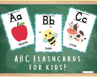 PRINTABLE Pokemon Alphabet Flashcard Double-sided Fan Art - Etsy