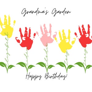 Mother's Day Handprint Craft | Mother's Day Handprint Art | Grandma's ...