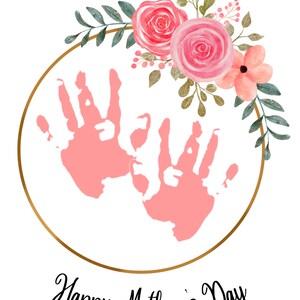 Mother's Day Footprint Art | Mother's Day Handprint Art Crafts for Kids ...