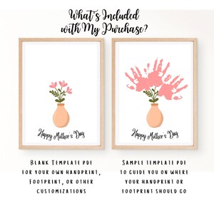 Mother's Day Footprint Art | Mother's Day Handprint Art Crafts for Kids ...