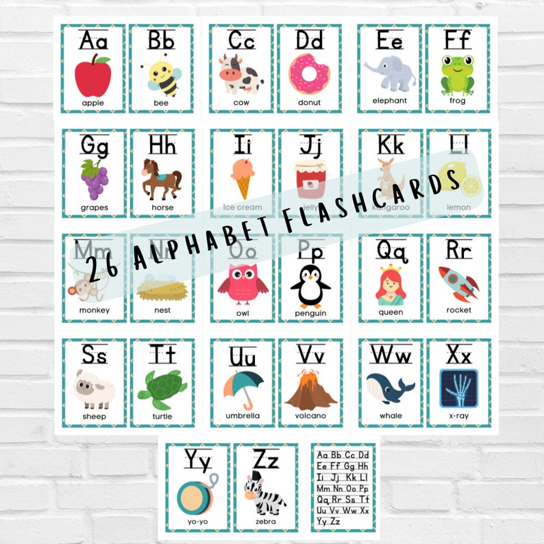 ABC Flashcards | Alphabet Flashcard Printables | Educational Flashcards ...