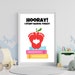 Back to School Apple Handprint Art Printable | Back to School Footprint ...