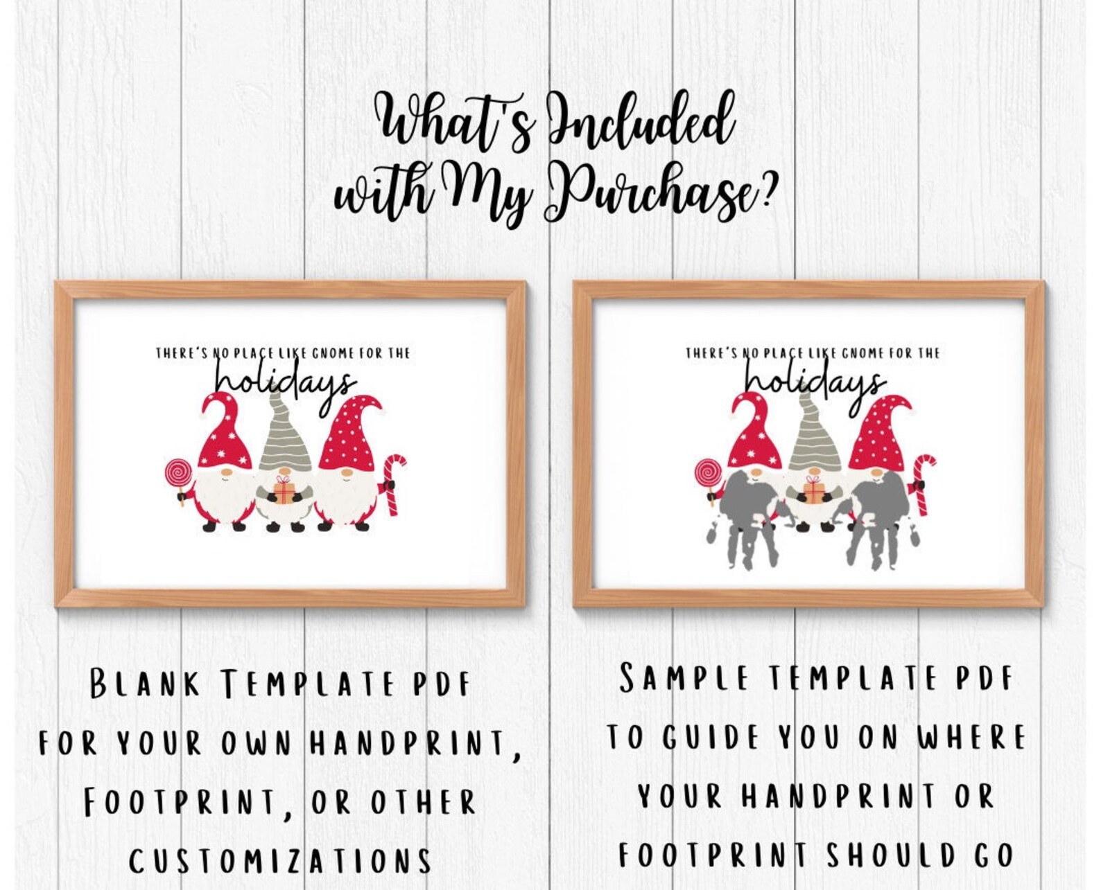 Christmas Handprint Printable | Christmas Gnome Handprint Art | There's ...