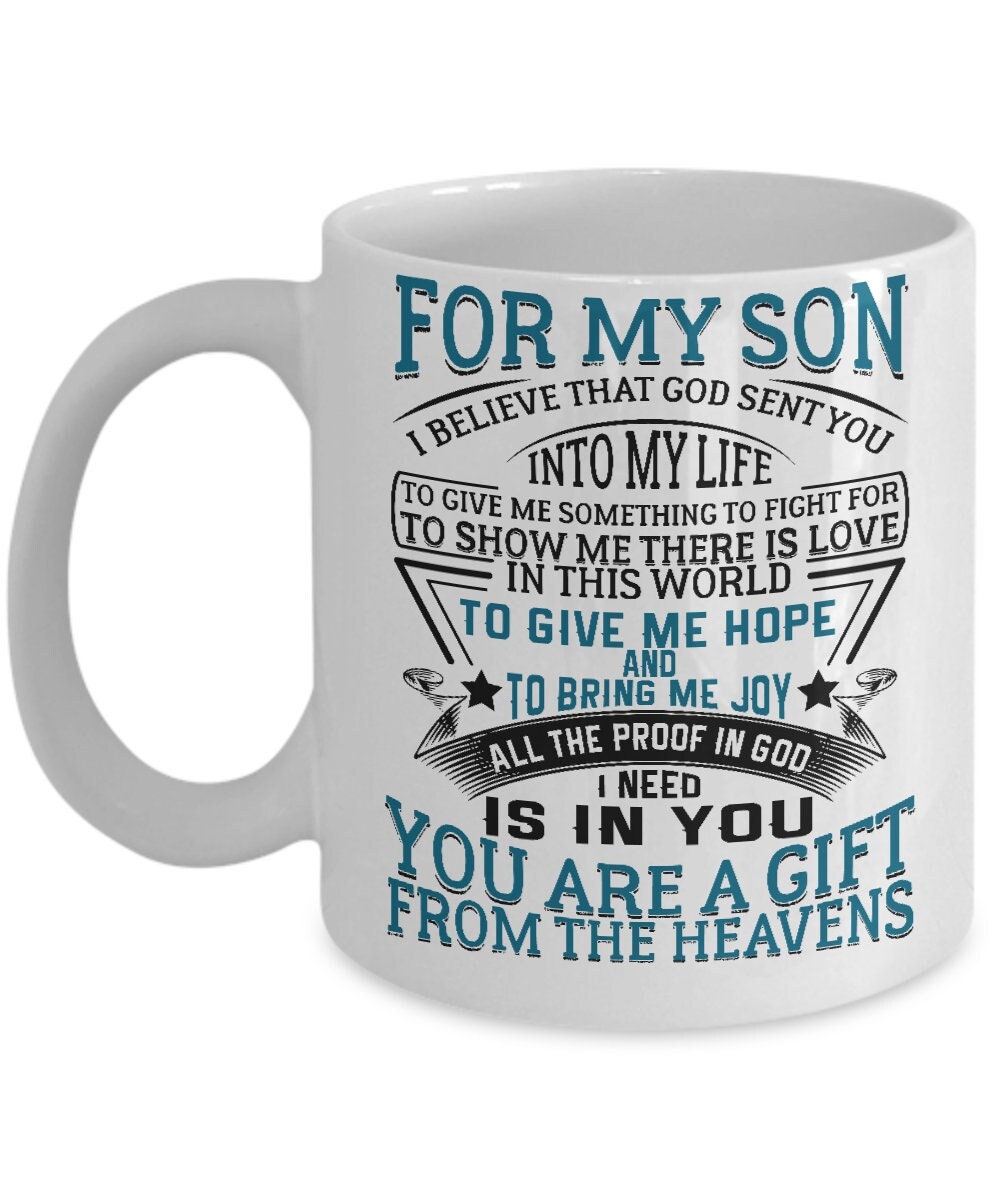 To My Son Mug From Mom, Mug, Birthday Gift for Son, Christmas Gift, Son ...