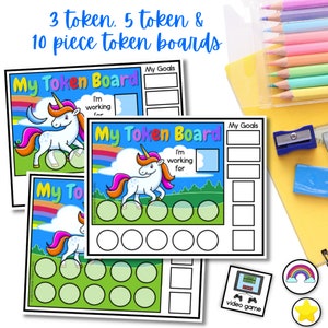 Token Board Reward Chart With First Then Schedule Behavior Management ...