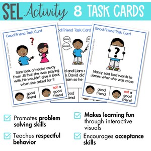 Being a Good Friend Social Story With SEL Activities | Autism, Special ...