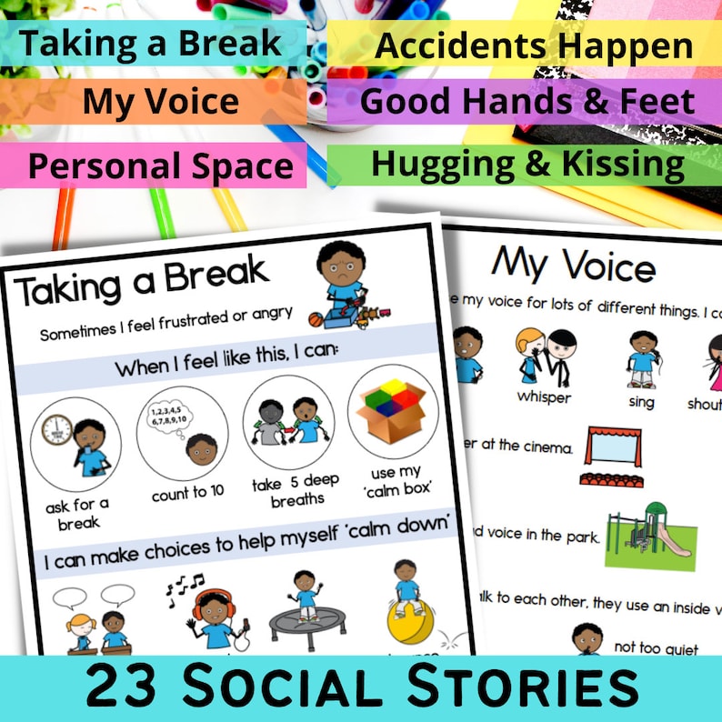 23 Social Stories for Conversation, Friendship, Behavior & Social ...