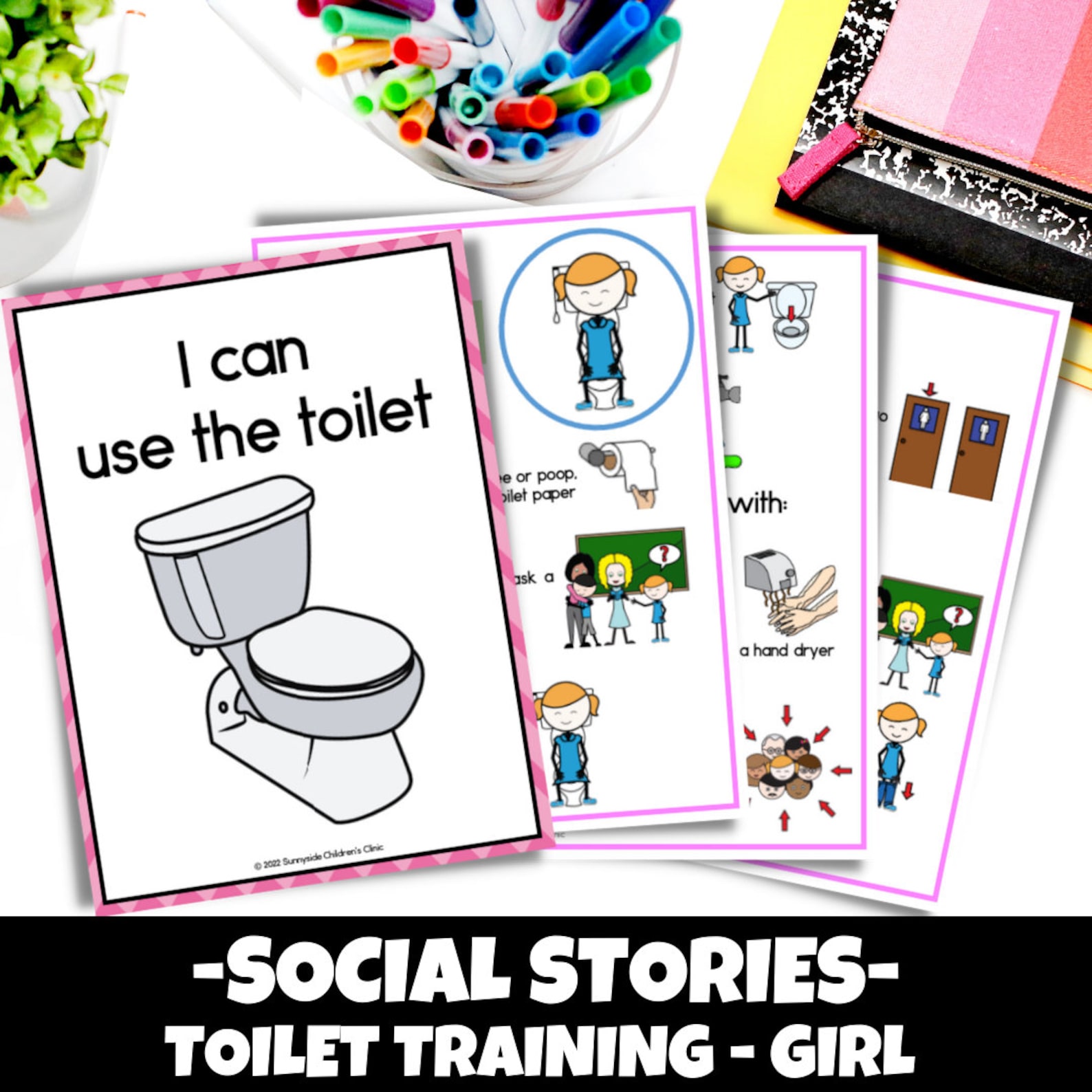 Toilet Potty Training Social Skills Stories and Adapted Books With ...