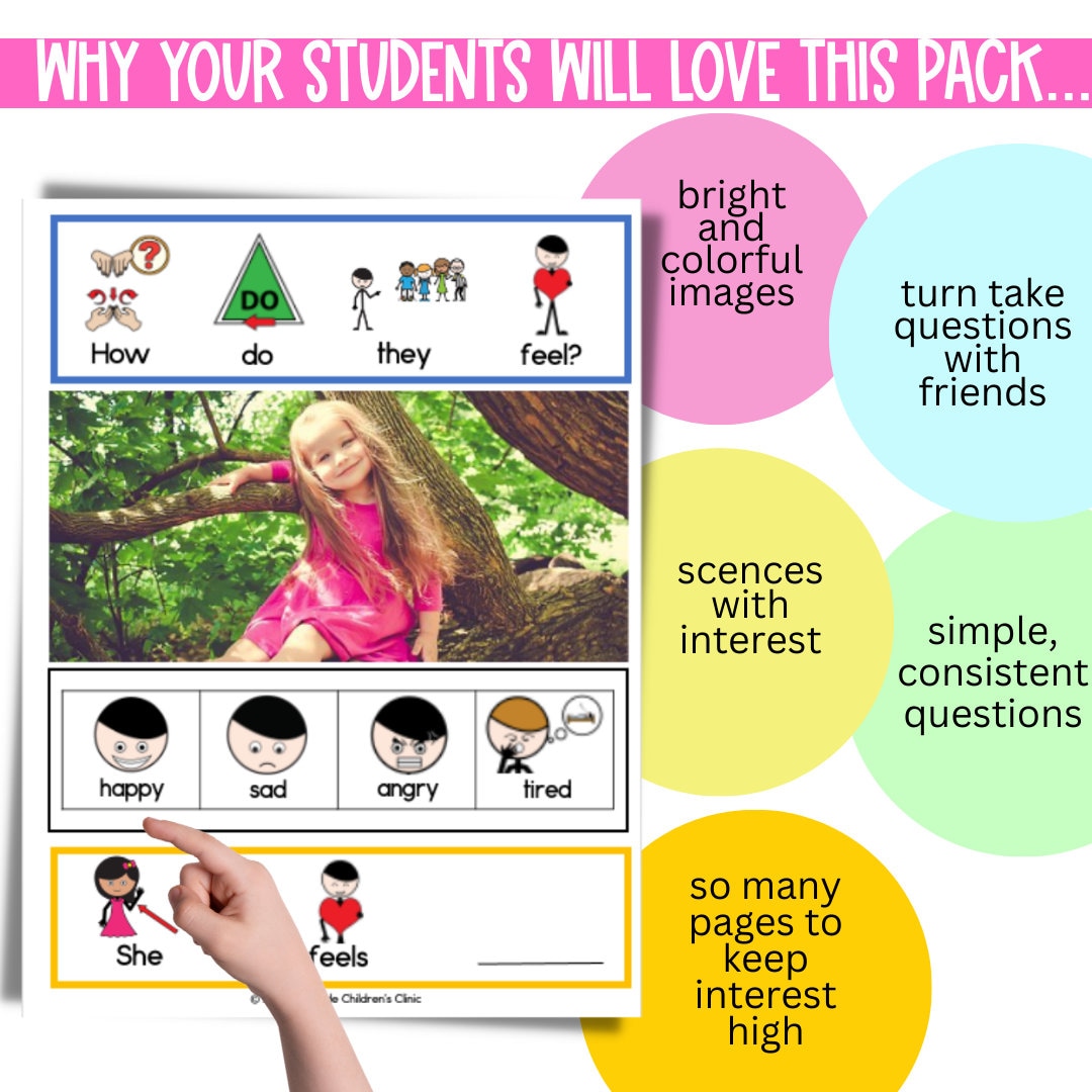 SEL Emotions & Feelings Activities for Autism | AAC Visuals for Special ...