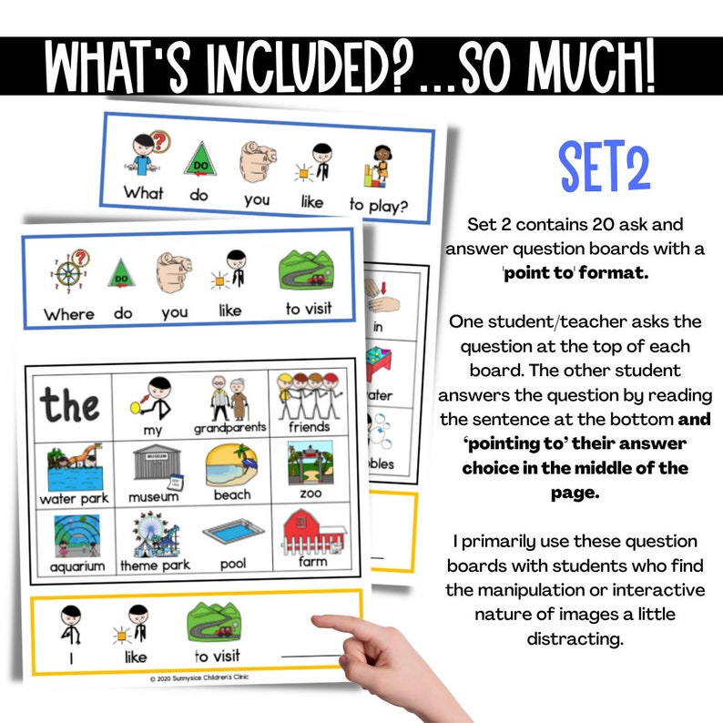 Conversation Questions | WH Questions | Turn Taking, Visual Supports ...