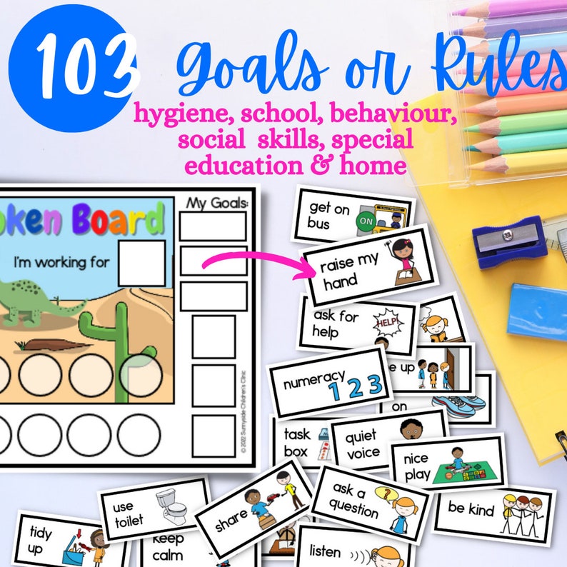 Token Board Reward Chart | Dinosaur First Then Schedule | Behavior ...