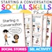 Starting a Conversation Social Story for Autism, Special Education ...