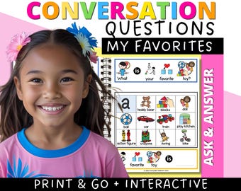 Simple Conversation Questions AAC Visuals | Ask & Answer | WH Questions ...