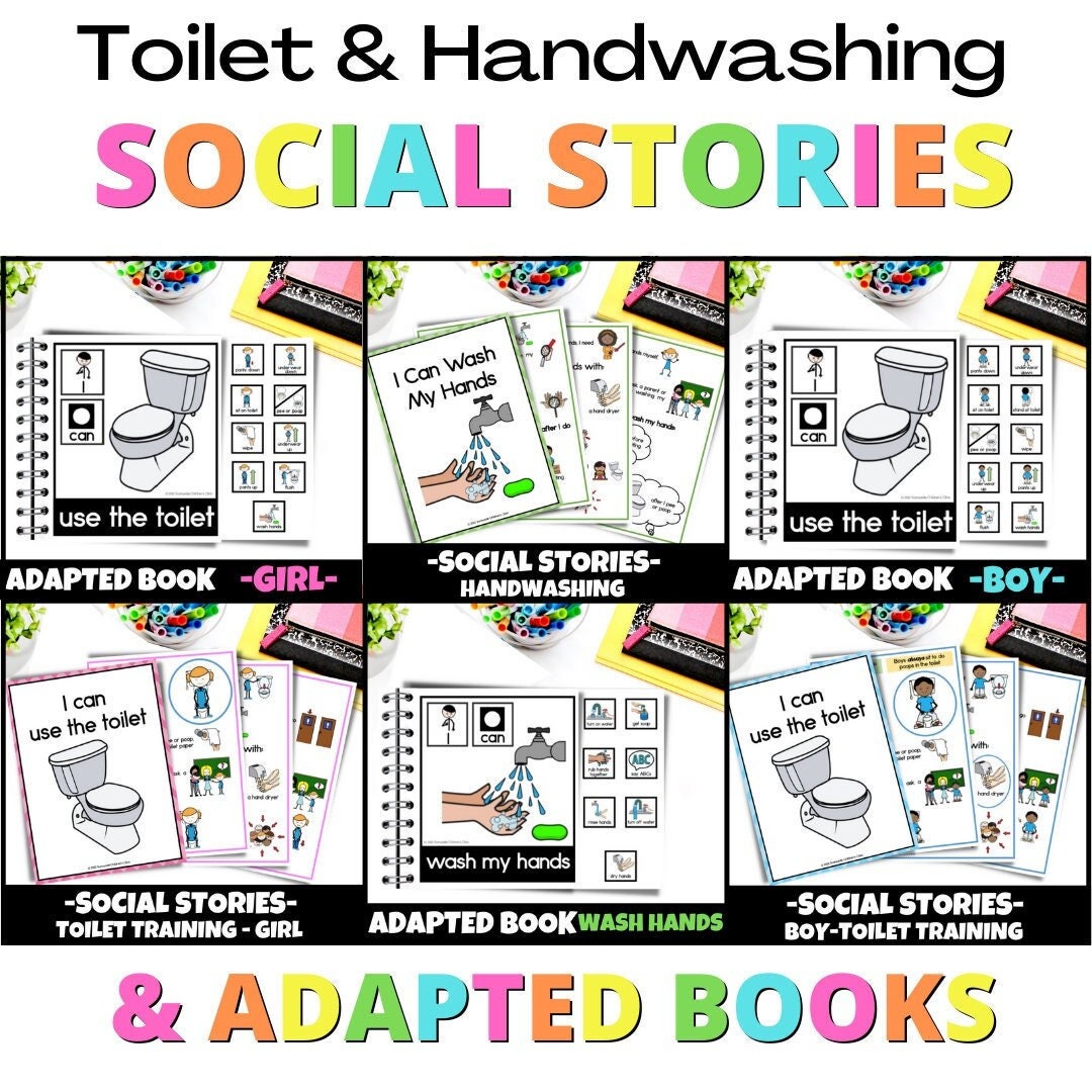 Toilet Potty Training Social Skills Stories and Adapted Books With ...