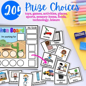 Token Board Reward Chart for Kids Dinosaur First Then Schedule ...